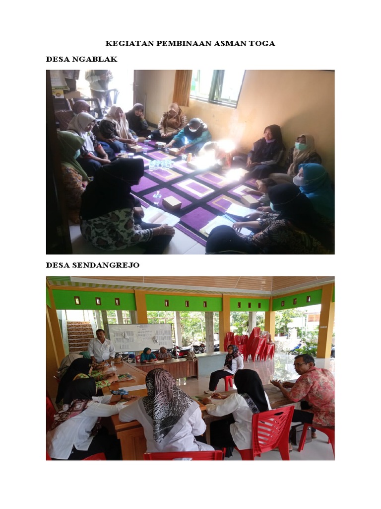 Kegiatan Pembinaan Asman Toga | PDF