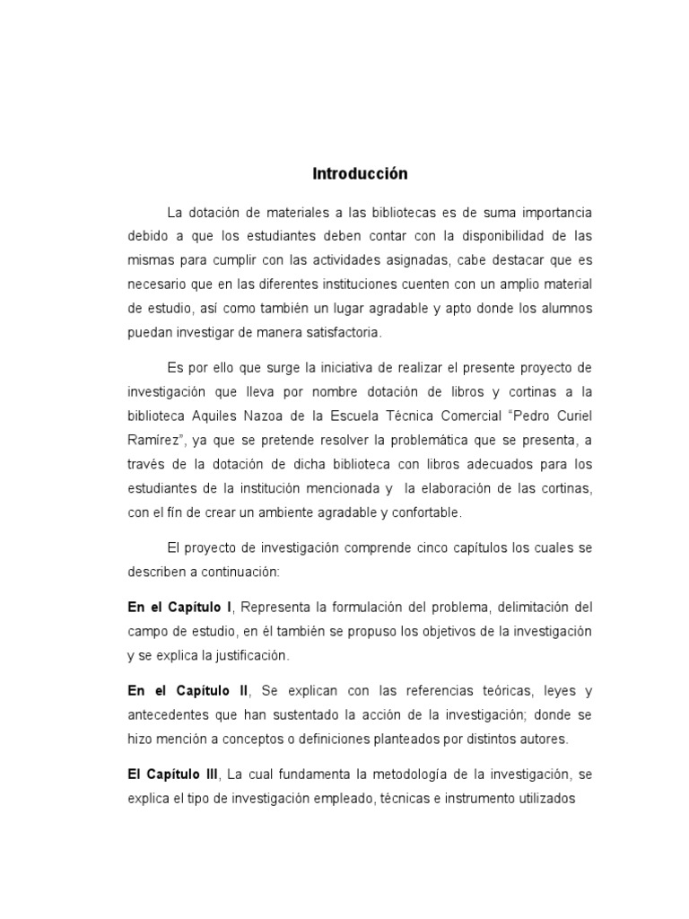 Proyecto Biblioteca | PDF | Cortina