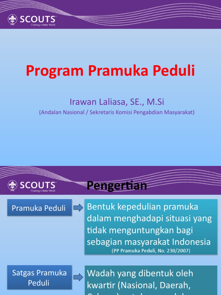 Sosialisasi Pramuka Peduli | PDF
