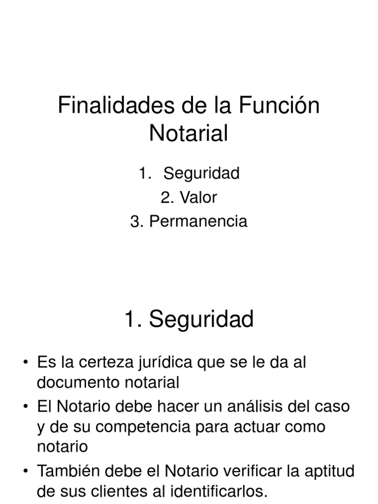 Funciones y características de la fe pública notarial | PDF | Justicia ...