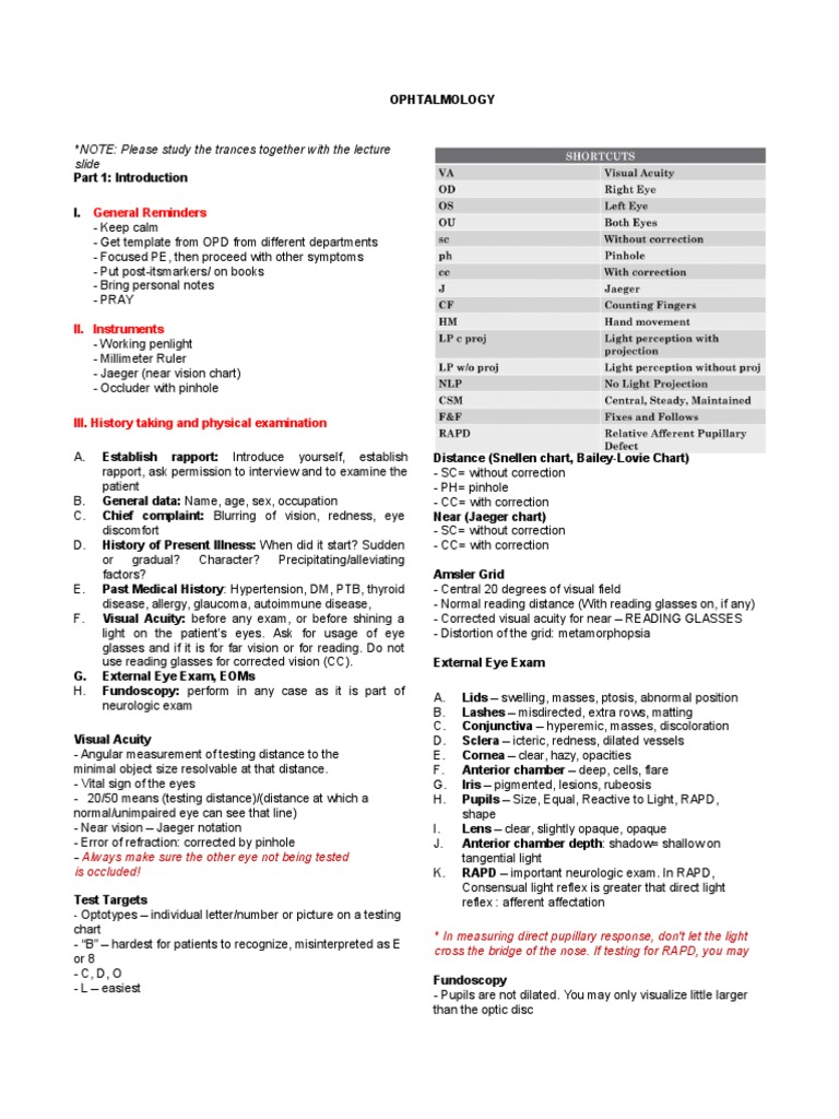 EYE ASSESSMENT Trans | PDF | Human Eye | Vision