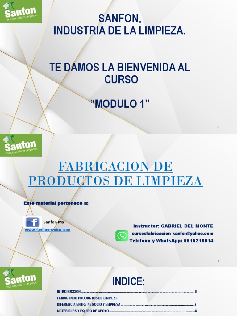 Curso Modulo 1 | PDF | Líquidos | Agua