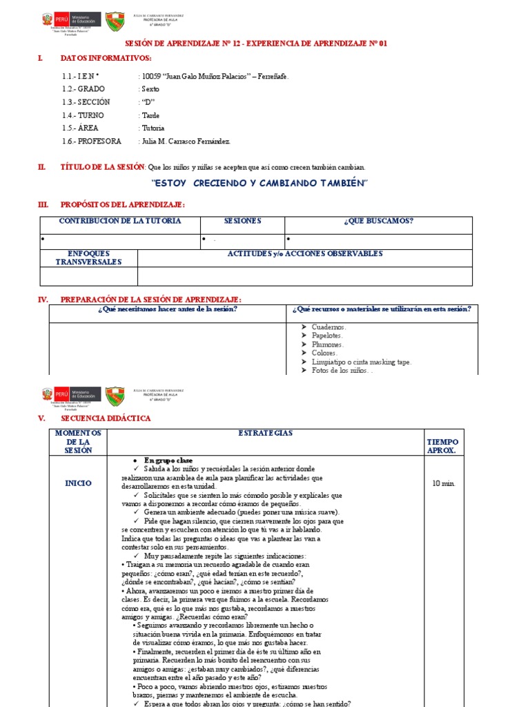 12-Sesion Tutoria Estamos Creciendo y Vamos Cambiando | PDF | Salón de ... 12-Sesion Tutoria Estamos Creciendo y Vamos Cambiando | PDF | Salón de ...