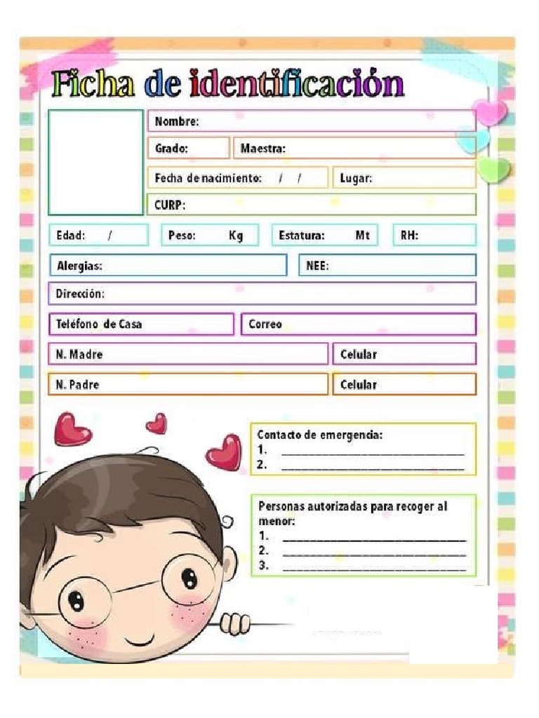 Datos de Estudiante - Ficha | PDF