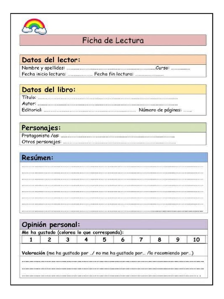 Ficha Lectura | PDF