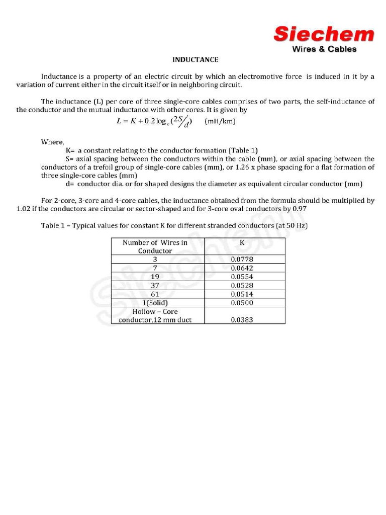 Inductance Calculation by Rohit Damodaran | PDF