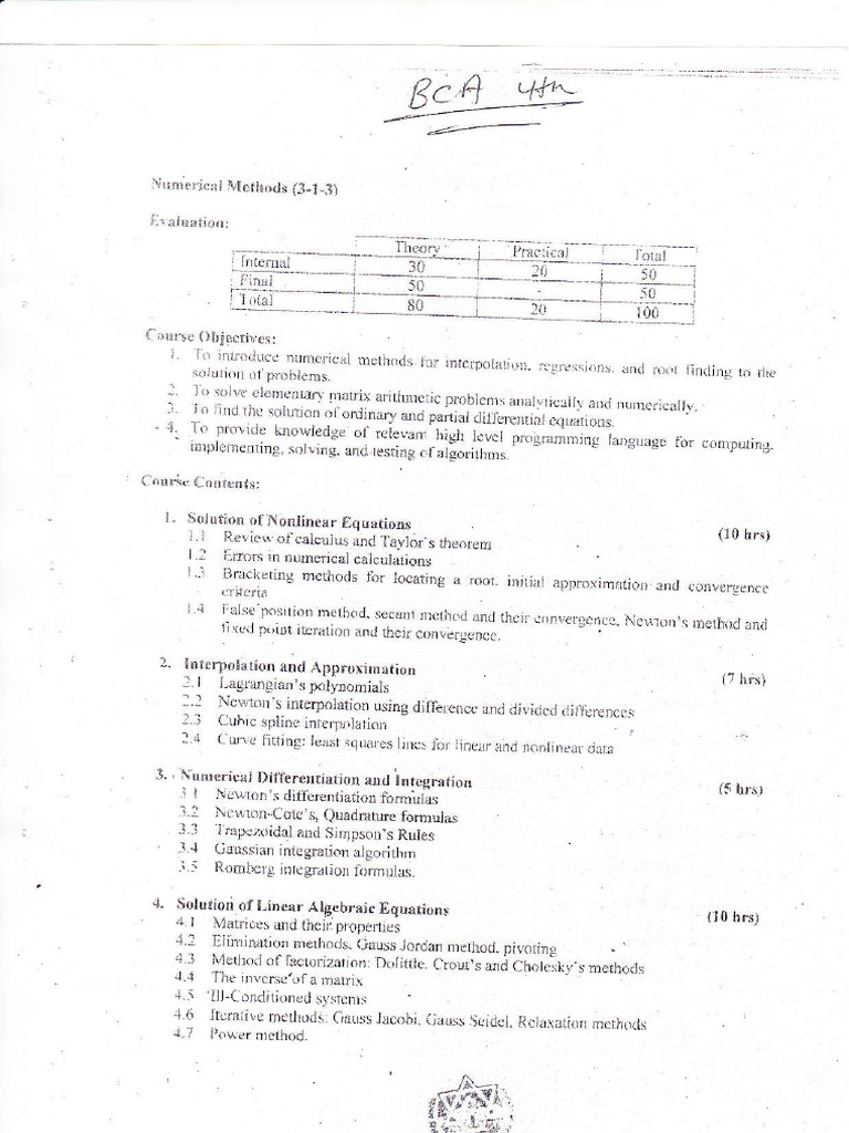 Bca 4 Syllabus Pdf