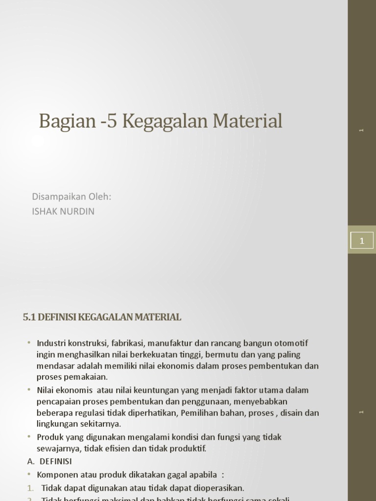 Analisis Kegagalan Material dalam Konstruksi | PDF | Teknologi & Rekayasa