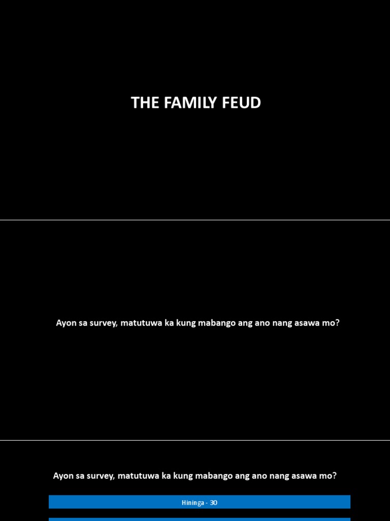 The Family Feud | PDF