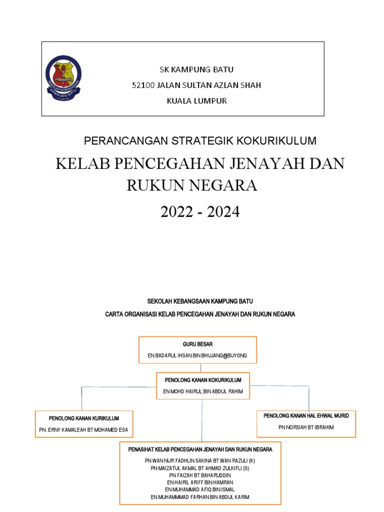 Perancangan Strategi KPJ 2022 | PDF