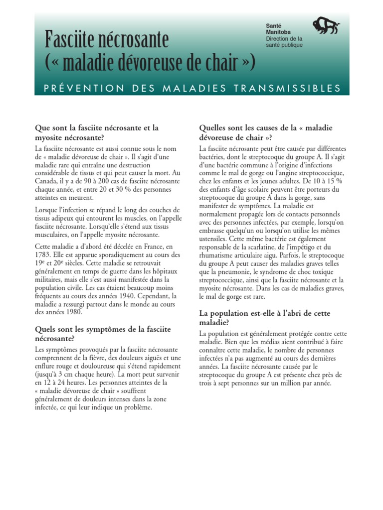 Necro PDF | PDF | Streptocoque | Infection