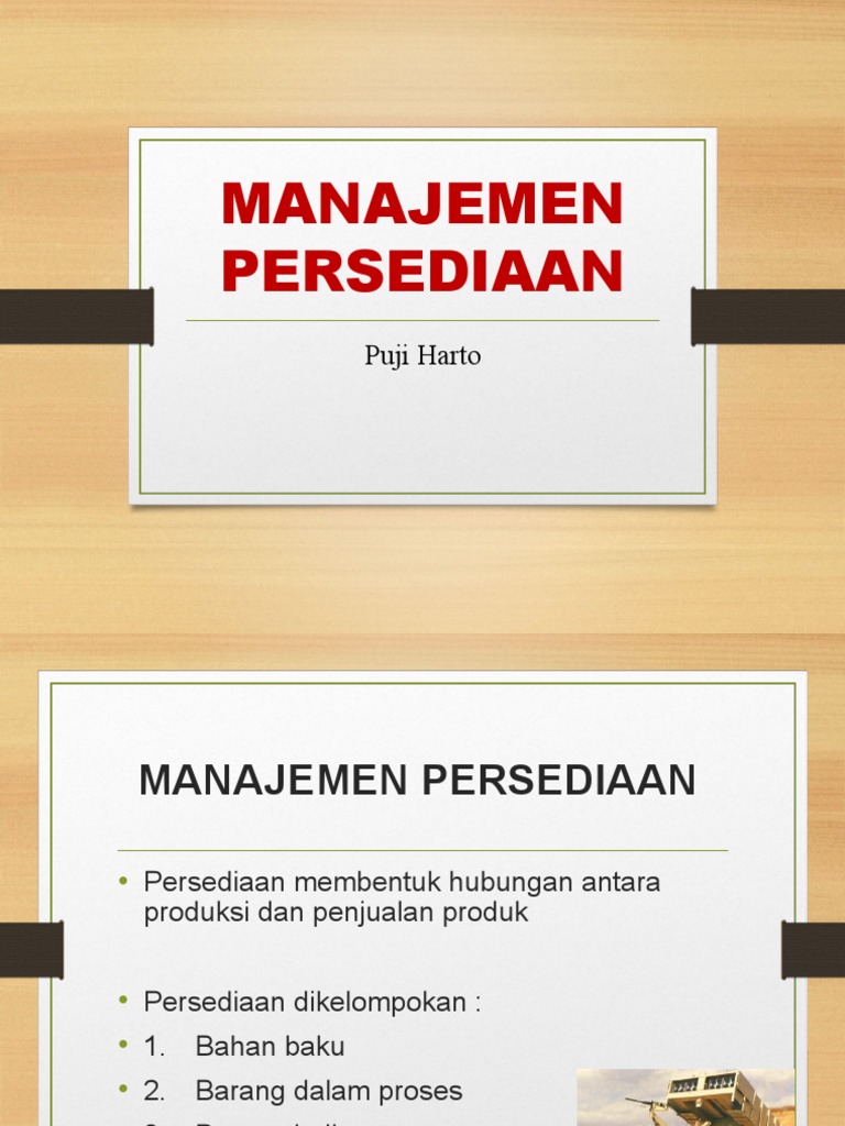 Manajemen Persediaan-Puji | PDF
