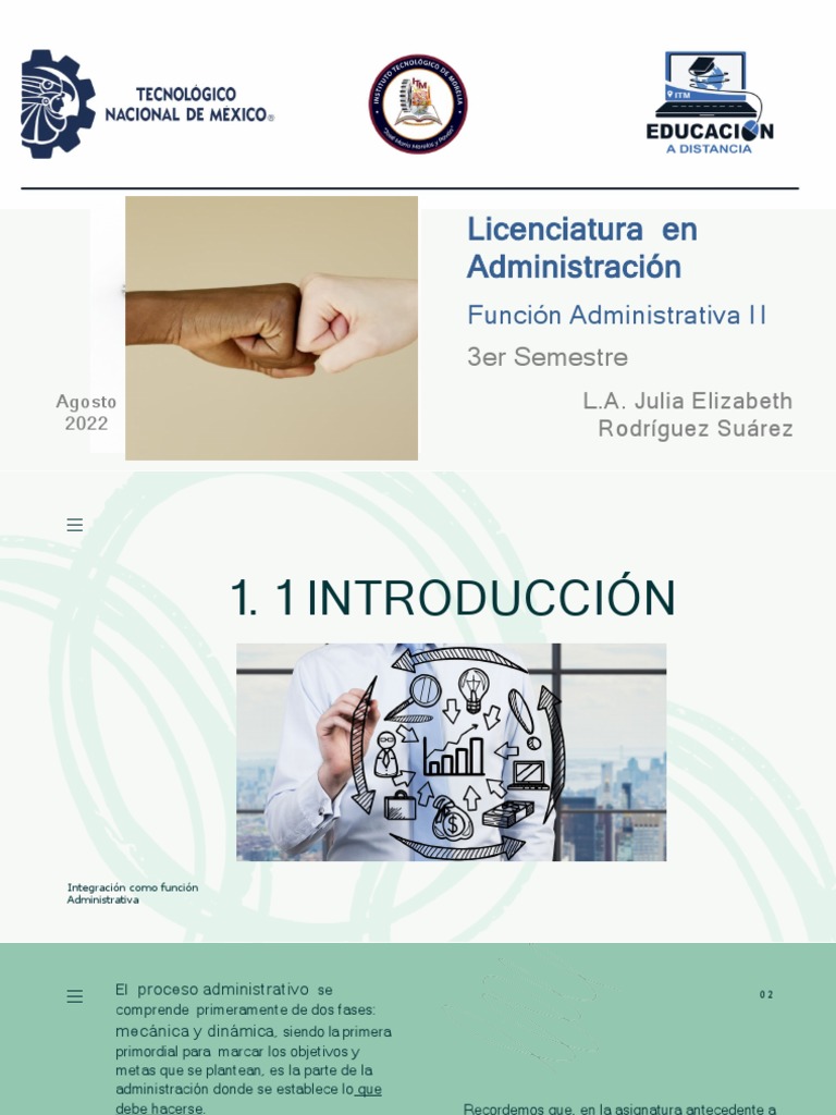 Integración Administrativa: Funciones y Etapas | PDF | Reclutamiento ...