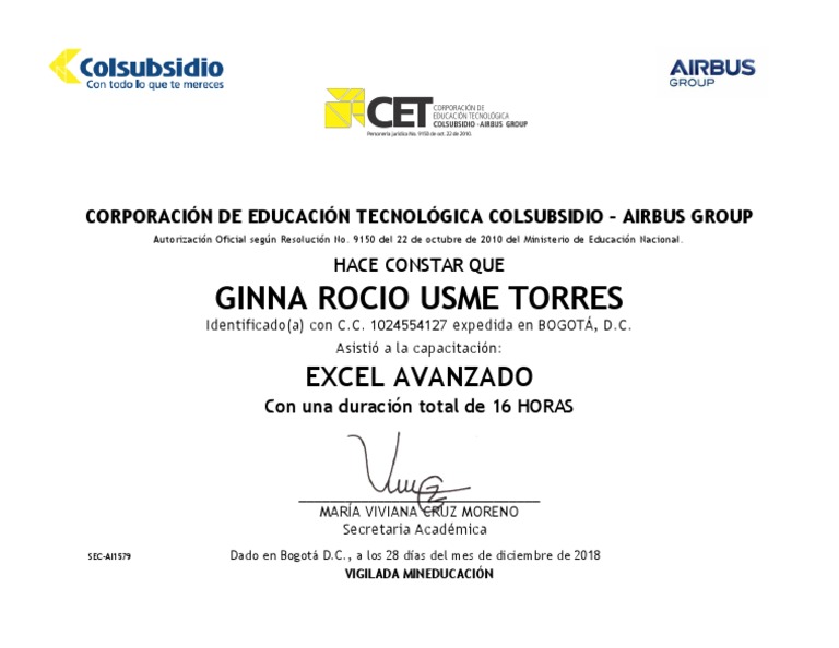 Certificación Excel Avanzado | PDF
