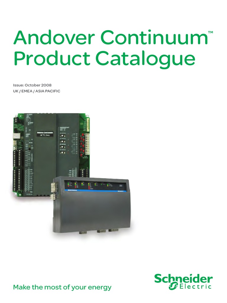 Andover Continuum Product Catalogue PDF | PDF