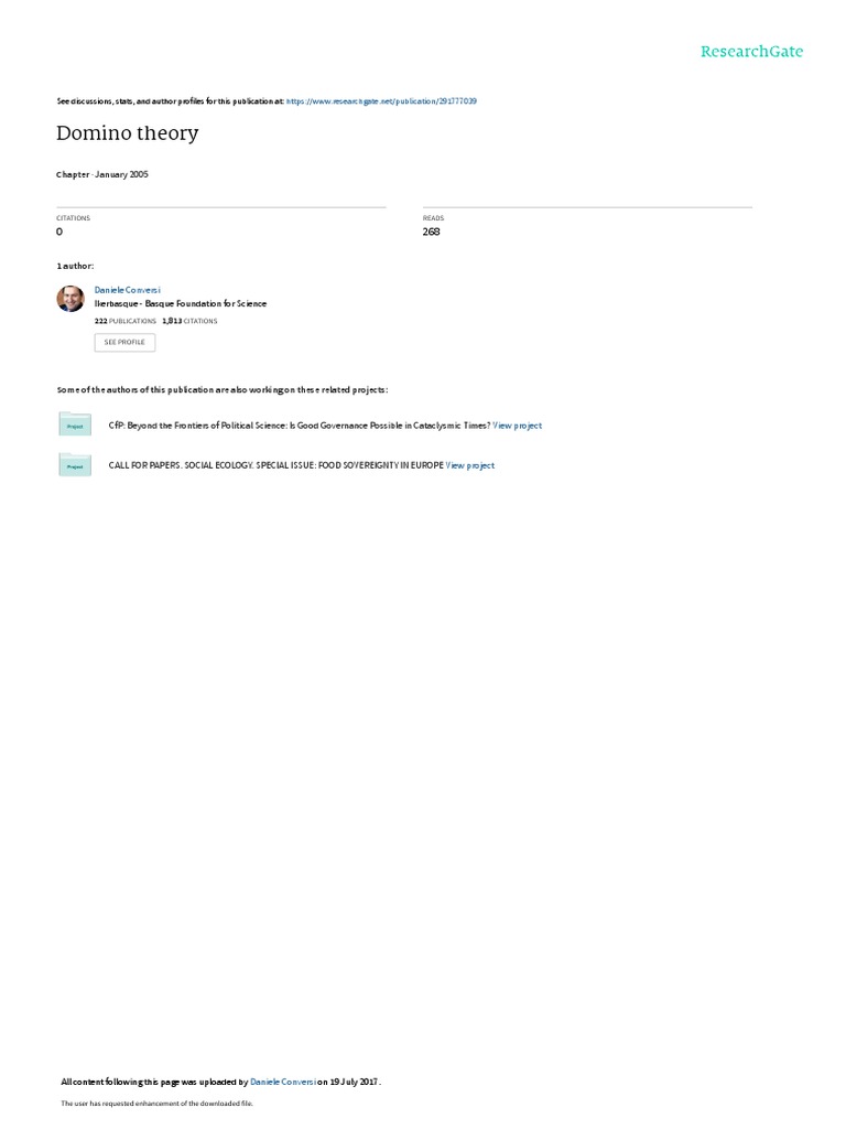 Dominotheory PDF | PDF | United Nations | International Relations