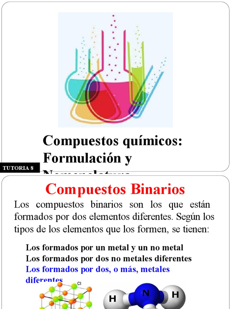 Compuestos Quimicos. Formulación y Nomenclatura. Parte I | PDF ...