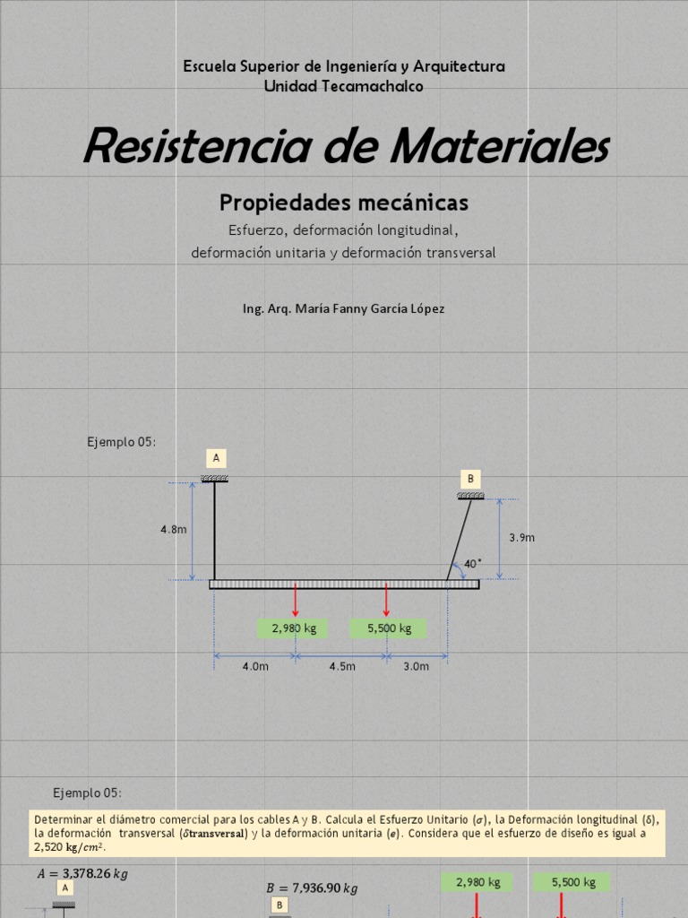 Ejemplos Propiedades Mecánicas 02 | PDF | Ciencias fisicas | Ingeniería