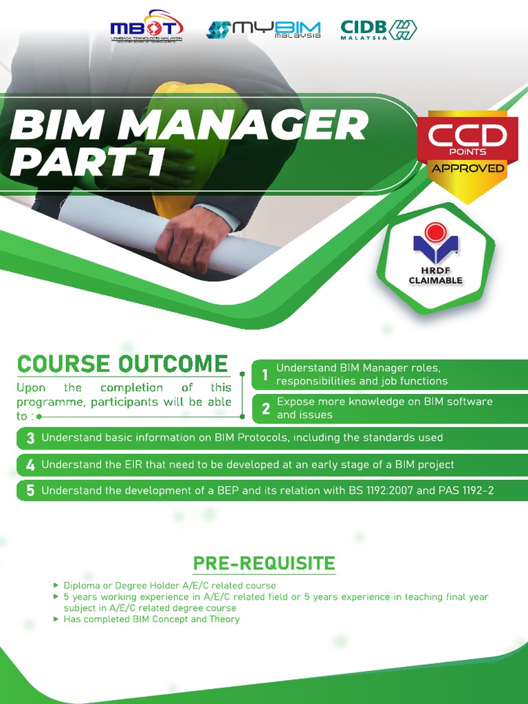 BIM Training New Brochure BIM Manager Part 1 | PDF