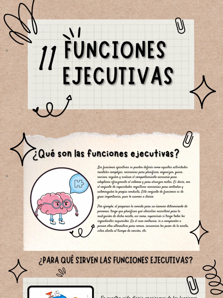 Funciones Ejecutivas | PDF | Funciones ejecutivas | Memoria
