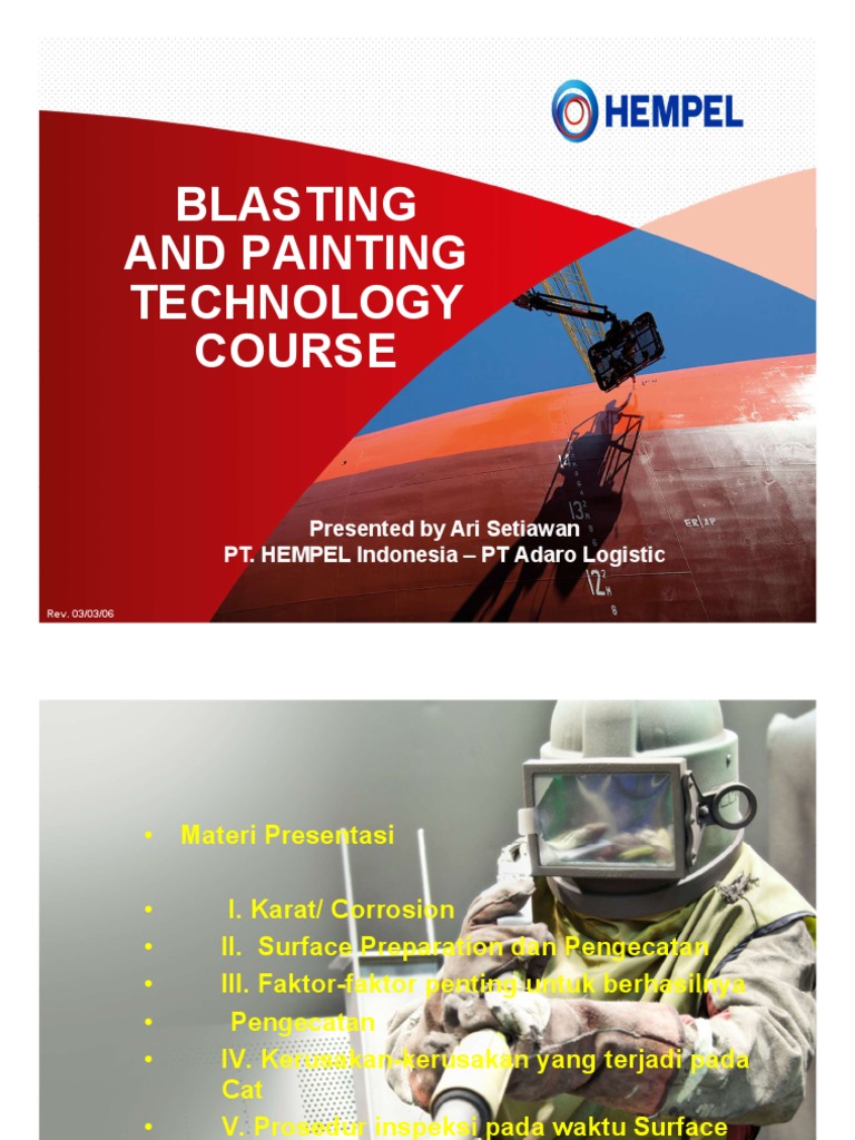 Hempel Presentation - Blasting and Painting | PDF | Corrosion | Rust