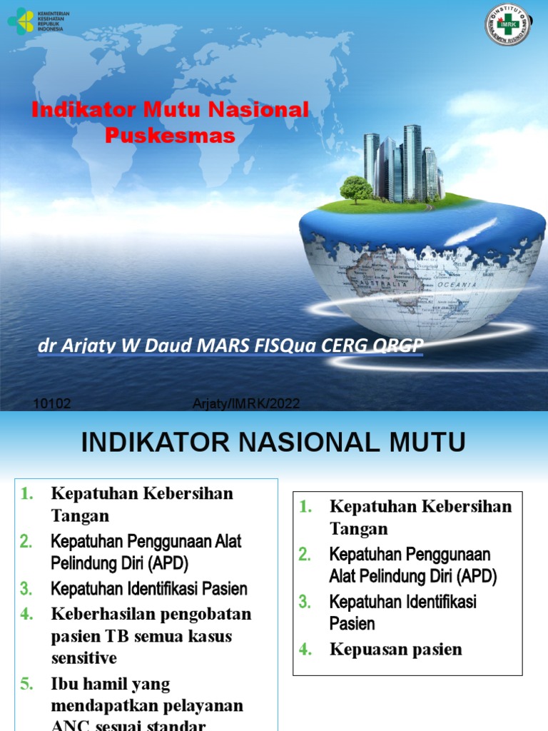 Indikator Mutu Nasional Puskesmas | PDF
