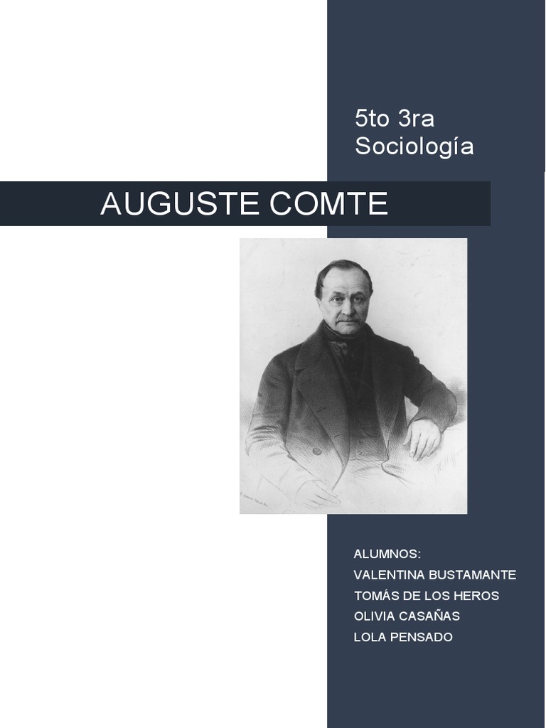 Auguste Comte | PDF | Positivismo | Metafísica