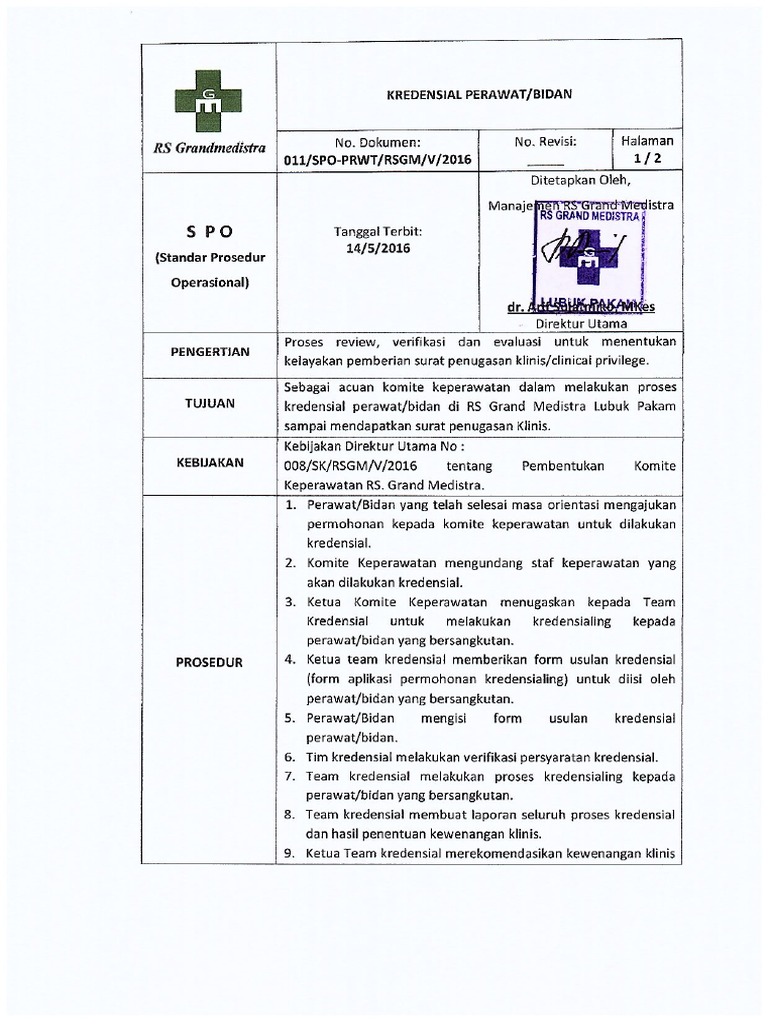 Kredensial Perawat Atau Bidan | PDF