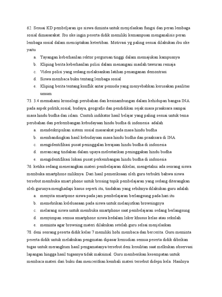 Latihan Soal 2022 | PDF