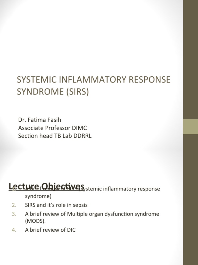 Sirs | PDF | Inflammation | Sepsis