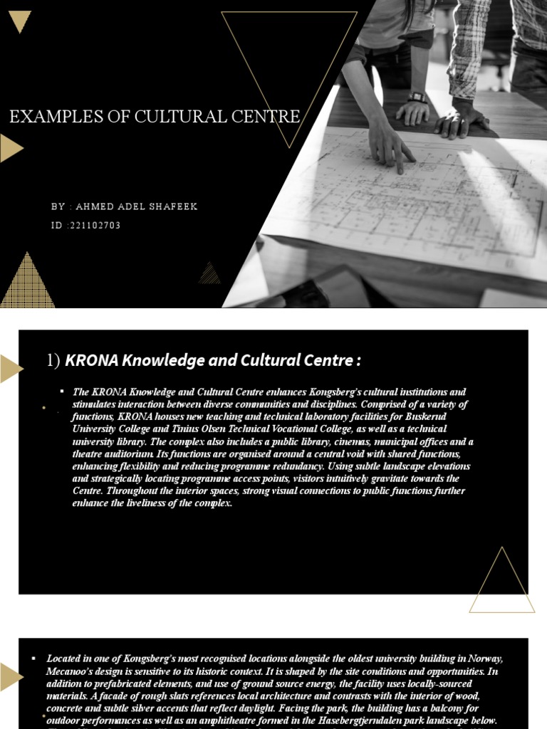 Cultural Centre Examples and Insights | PDF | Theatre