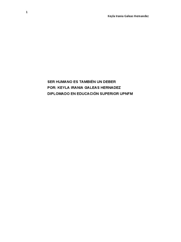 Educación y Libertad: Un Deber Humano | PDF | Realidad | Familia