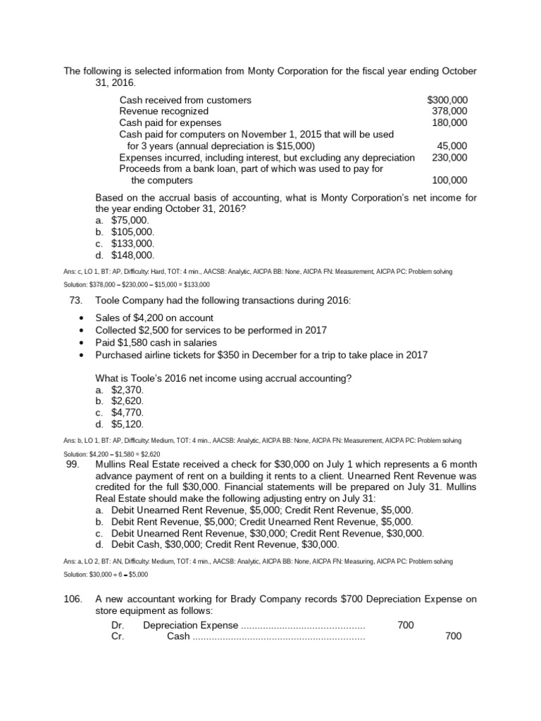 Accrual Accounting | PDF | Debits And Credits | Expense
