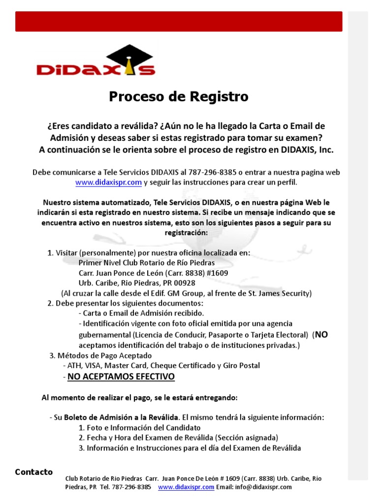 Proceso Registro Didaxis PDF | PDF | Finanzas y administración del ...
