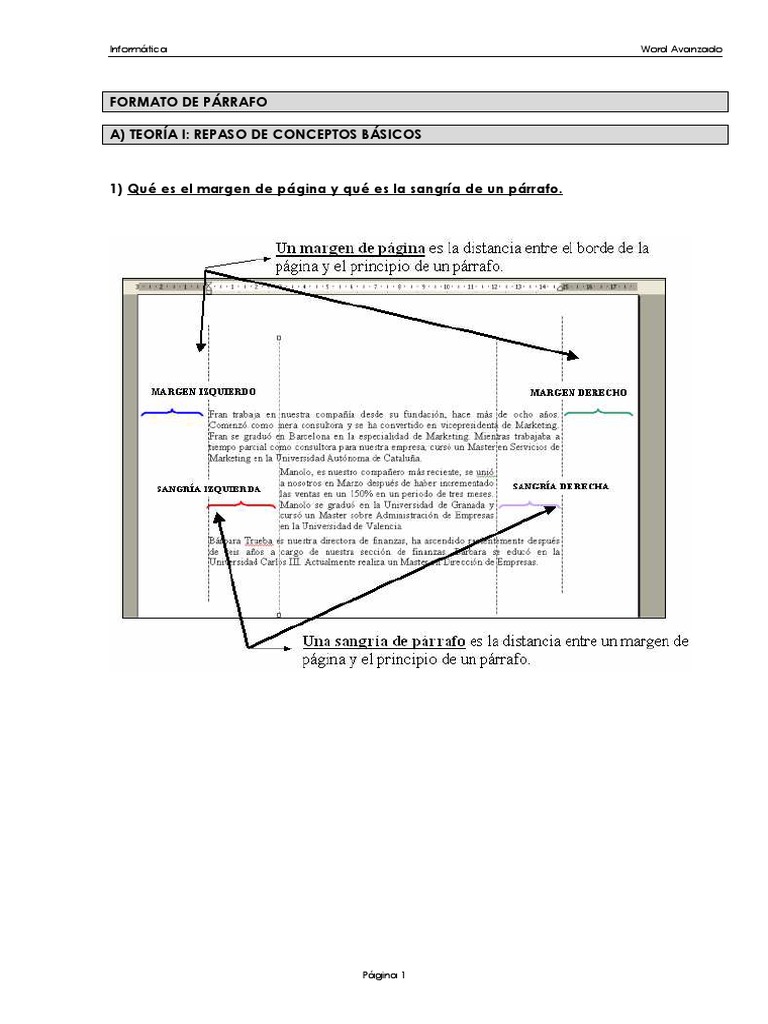 Formato de párrafos y estilos en Word | PDF | Hardware de la ...