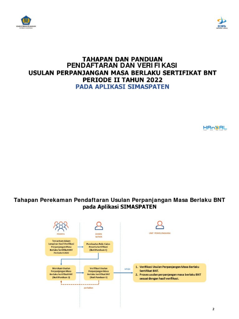 Juknis Perpanjangan BNT PDF | PDF
