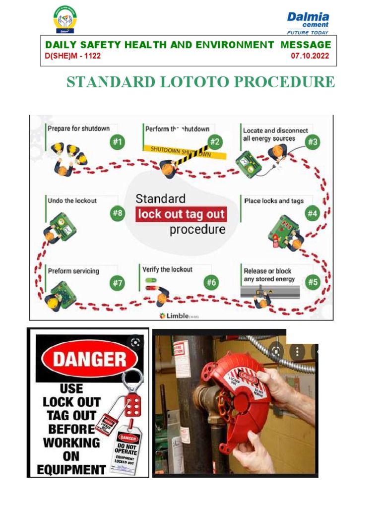 Standard Lototo Procedure Guide | PDF