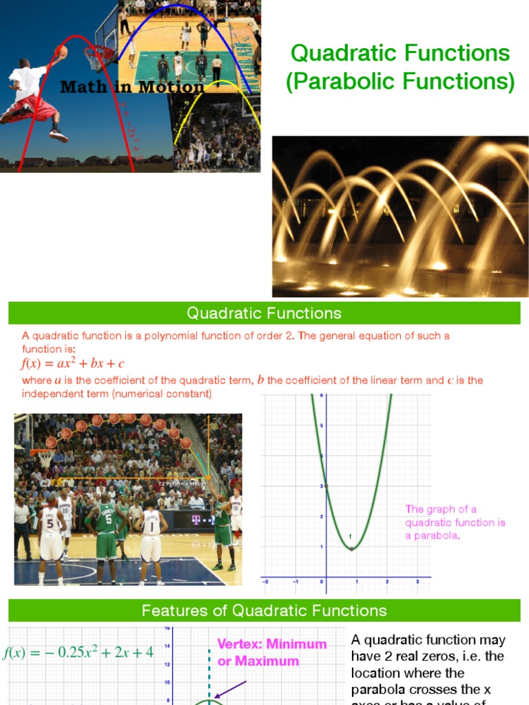 Quadratic Functions | Download Free PDF | Mathematics | Mathematical Concepts
