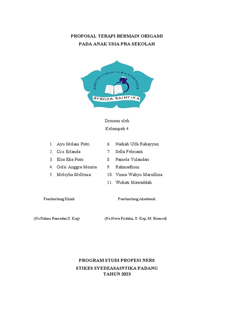 Terapi Origami Mengurangi Stress Pada Anak Pra Sekolah | PDF