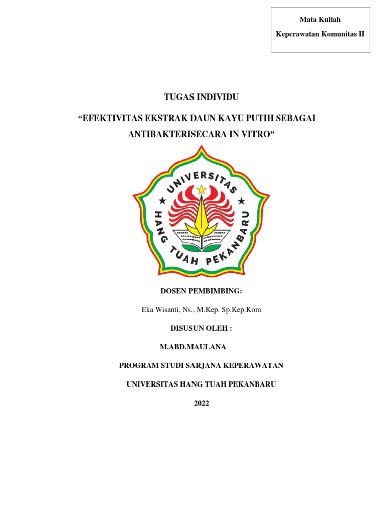 M.ABD.MAULANA TOGA KAYU PUTIH | PDF