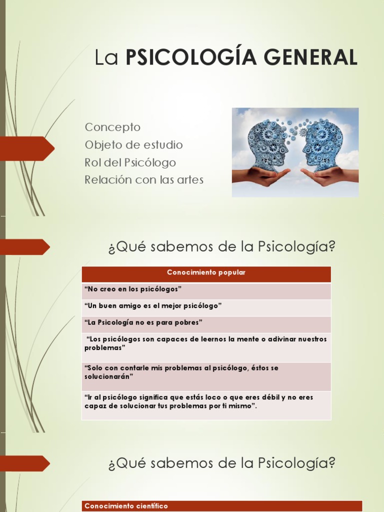 La Psicología General | PDF | Sicología | Mente