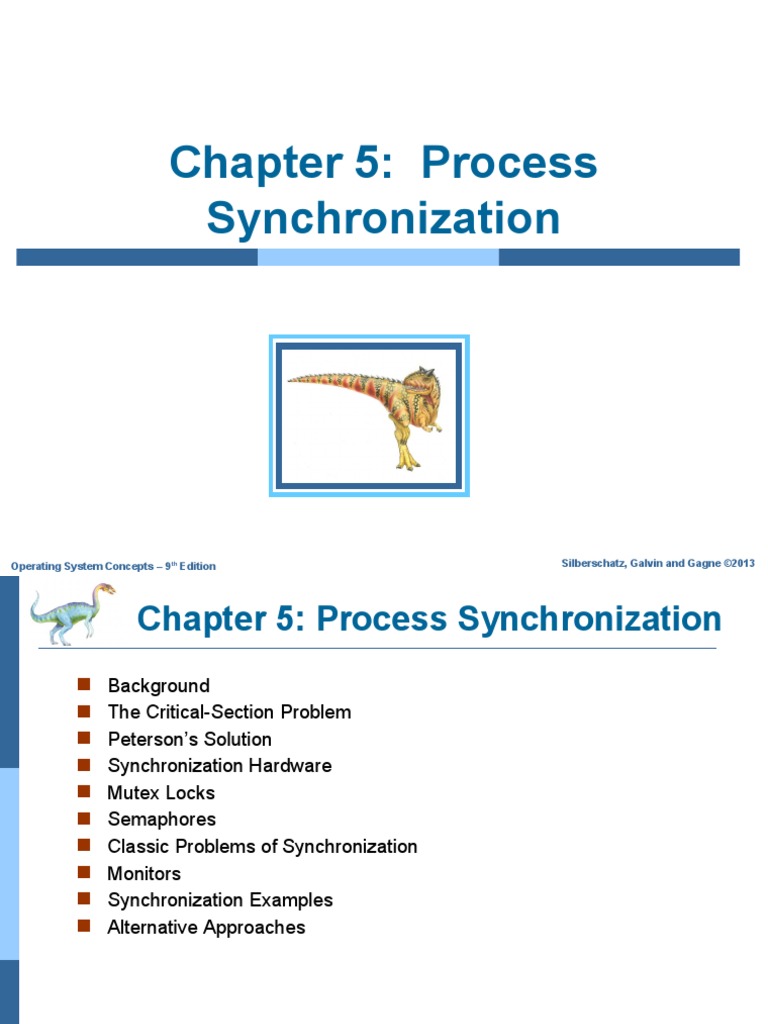 Process Synchronization | PDF | Thread (Computing) | Operating System
