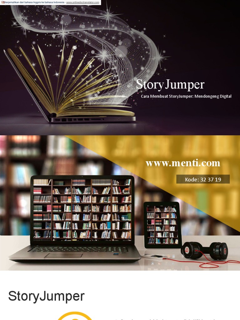 Panduan Menggunakan StoryJumper Gratis | PDF | Kajian Bahasa Asing