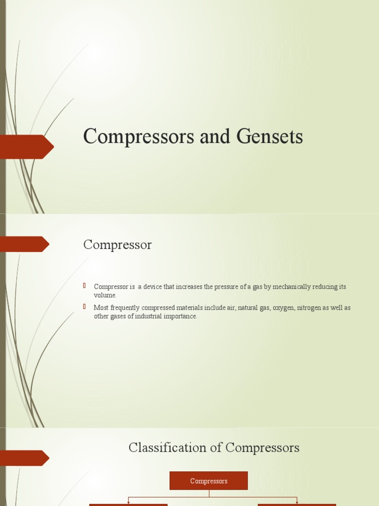 Compressors | Download Free PDF | Pump | Electric Generator