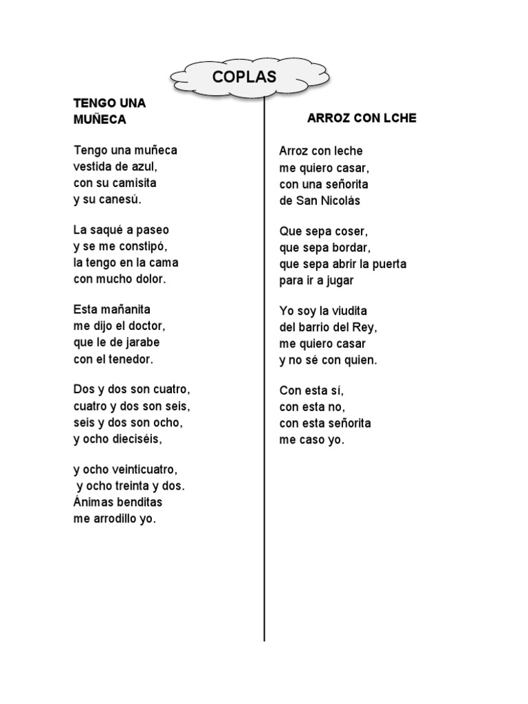 Coplas Nicaragüenses para Niños | PDF | Poesía