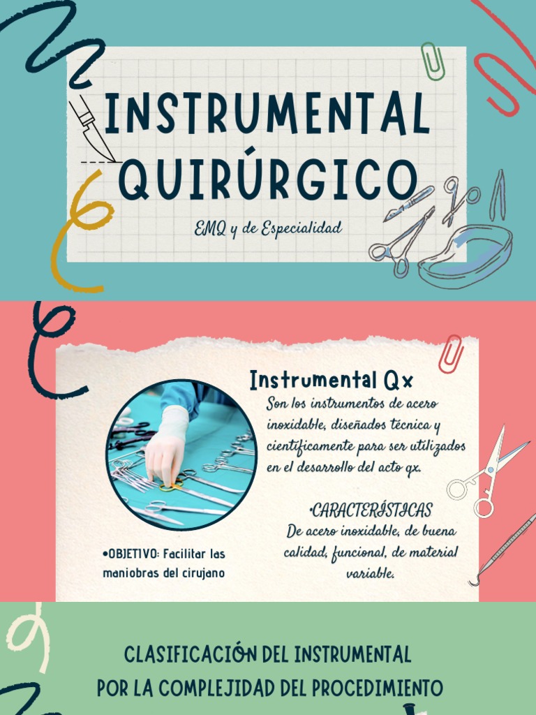 Clasificación del Instrumental Quirúrgico | PDF | Hemostasia | Cirugía