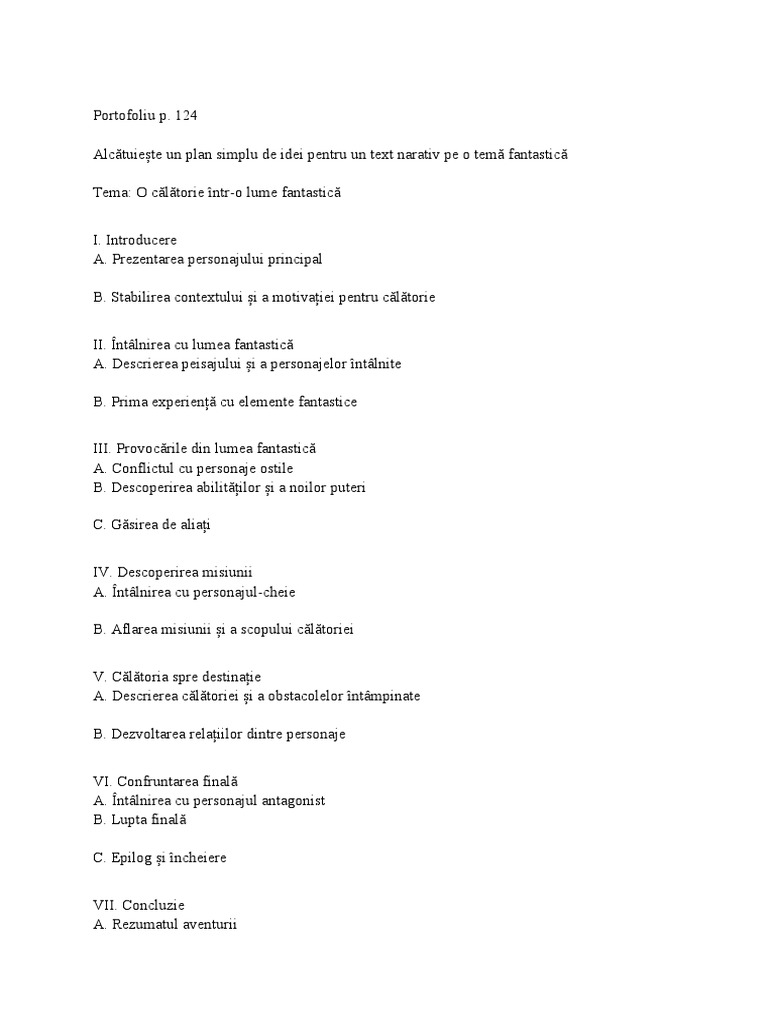 Portofoliu Pentru Elevi | PDF