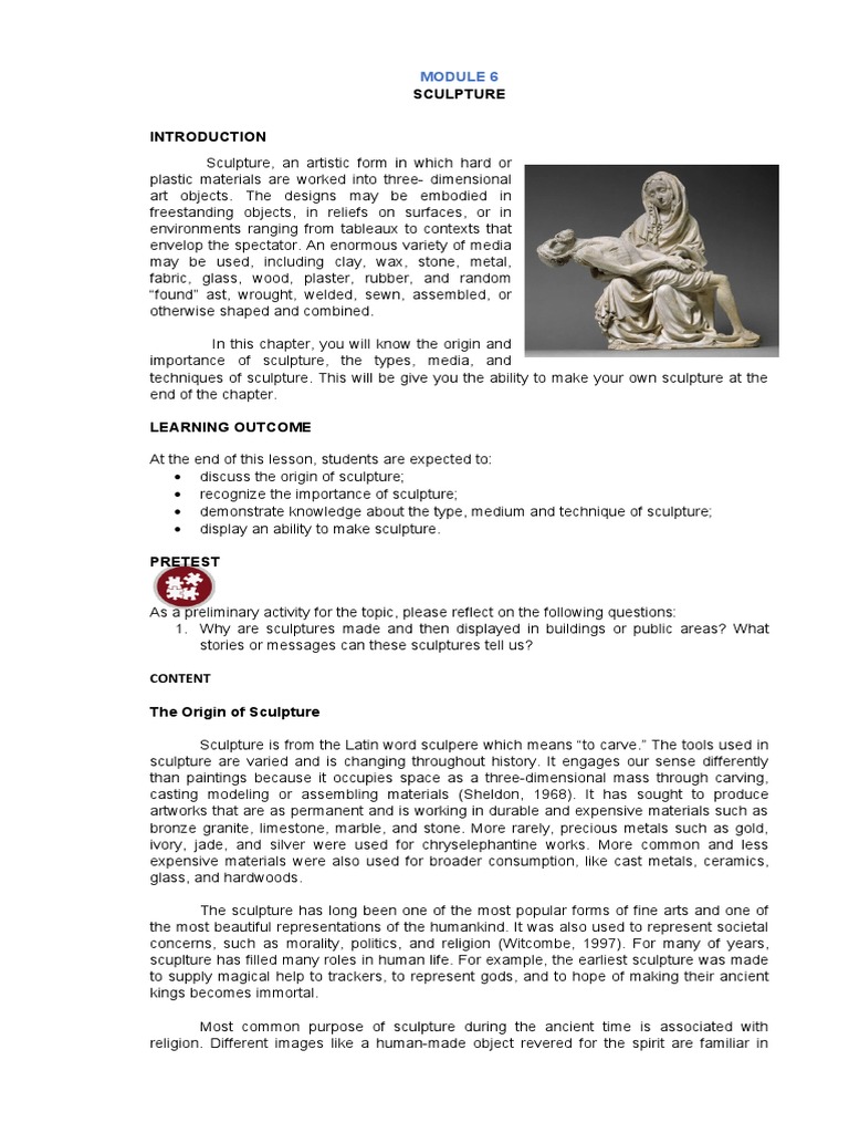 ART-APPRE-Module 6 | PDF | Sculpture | Casting