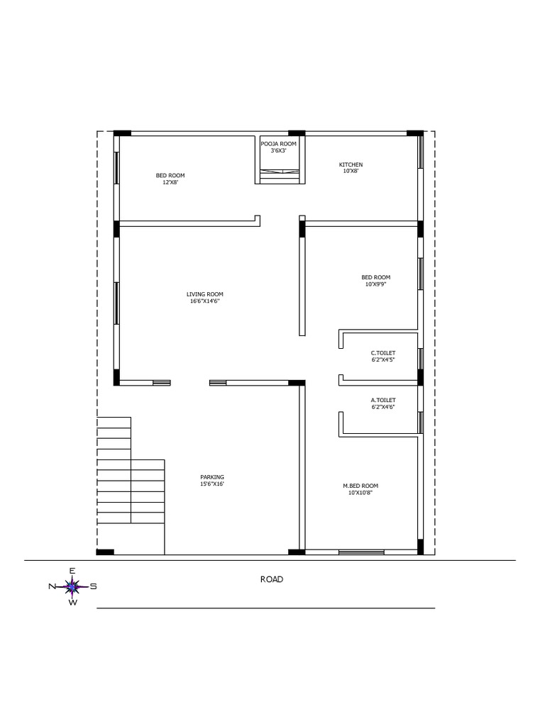 30x40 West Facing-Model - pdfCOLUMN | PDF
