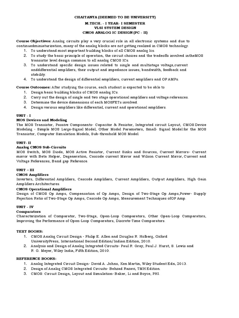 Cmos Analog Design Pdf Pdf Operational Amplifier Amplifier